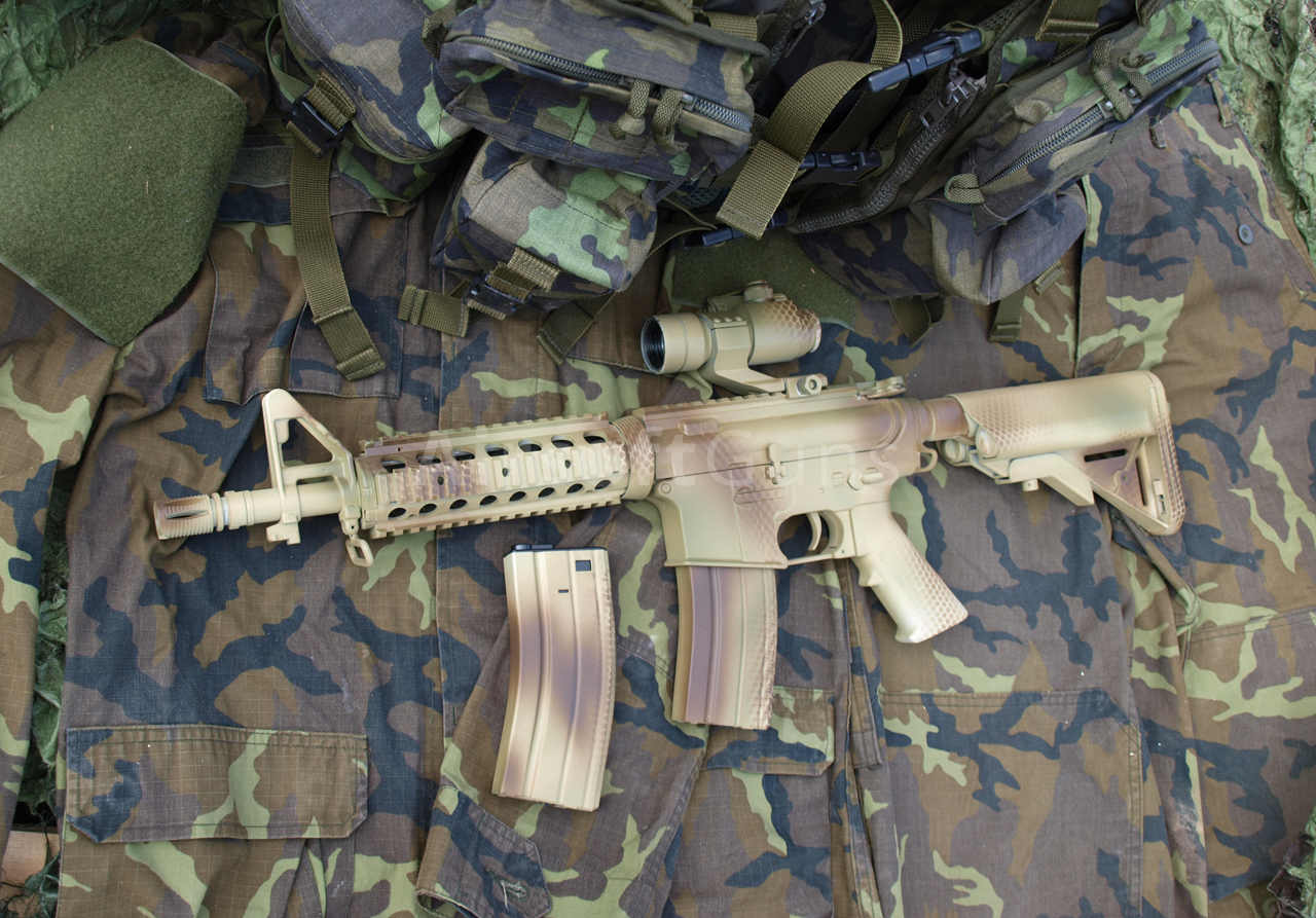 Camo Custom M4 CQB-R, 160 m/s, AirsoftGuns, CM.002 | AirsoftGuns
